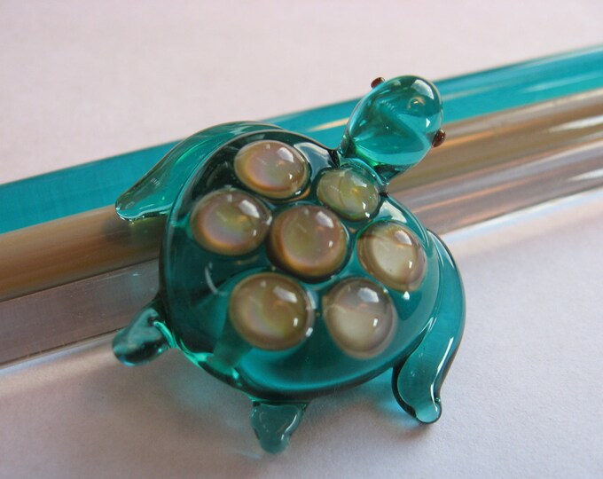 Glass Turtle - Lampwork - Focal Bead - Flamework Artglass - Sculpture ...