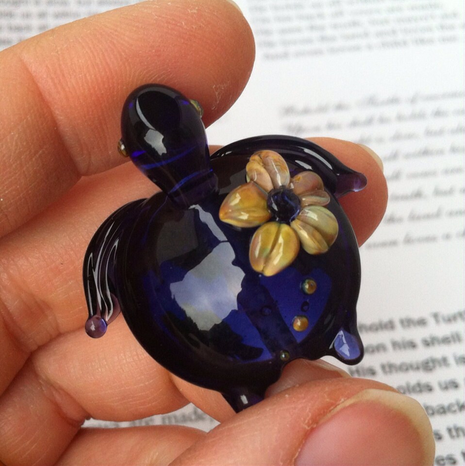 Glass Turtle Lampwork Focal Bead Flamework Artglass - Etsy Canada