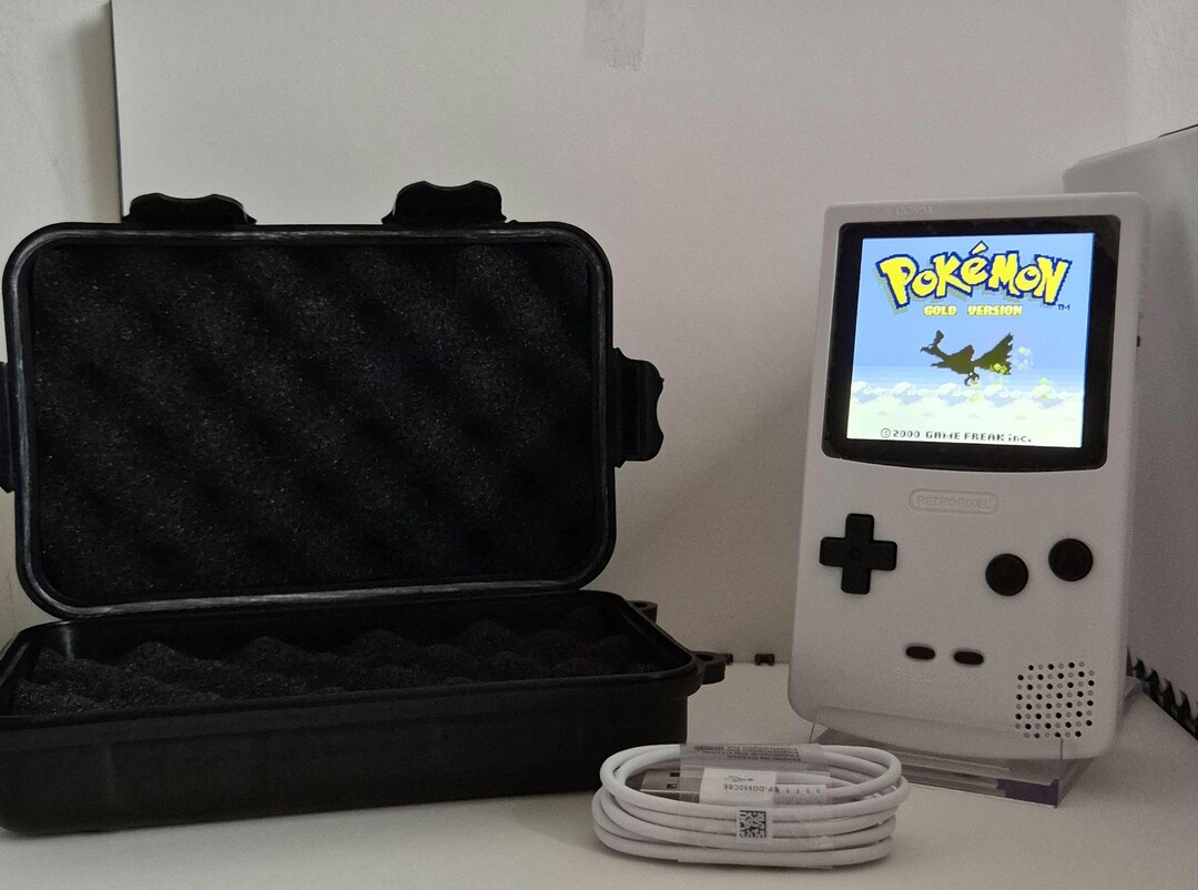 FPGBC Gameboy Colour Handheld Console White and Black - Etsy