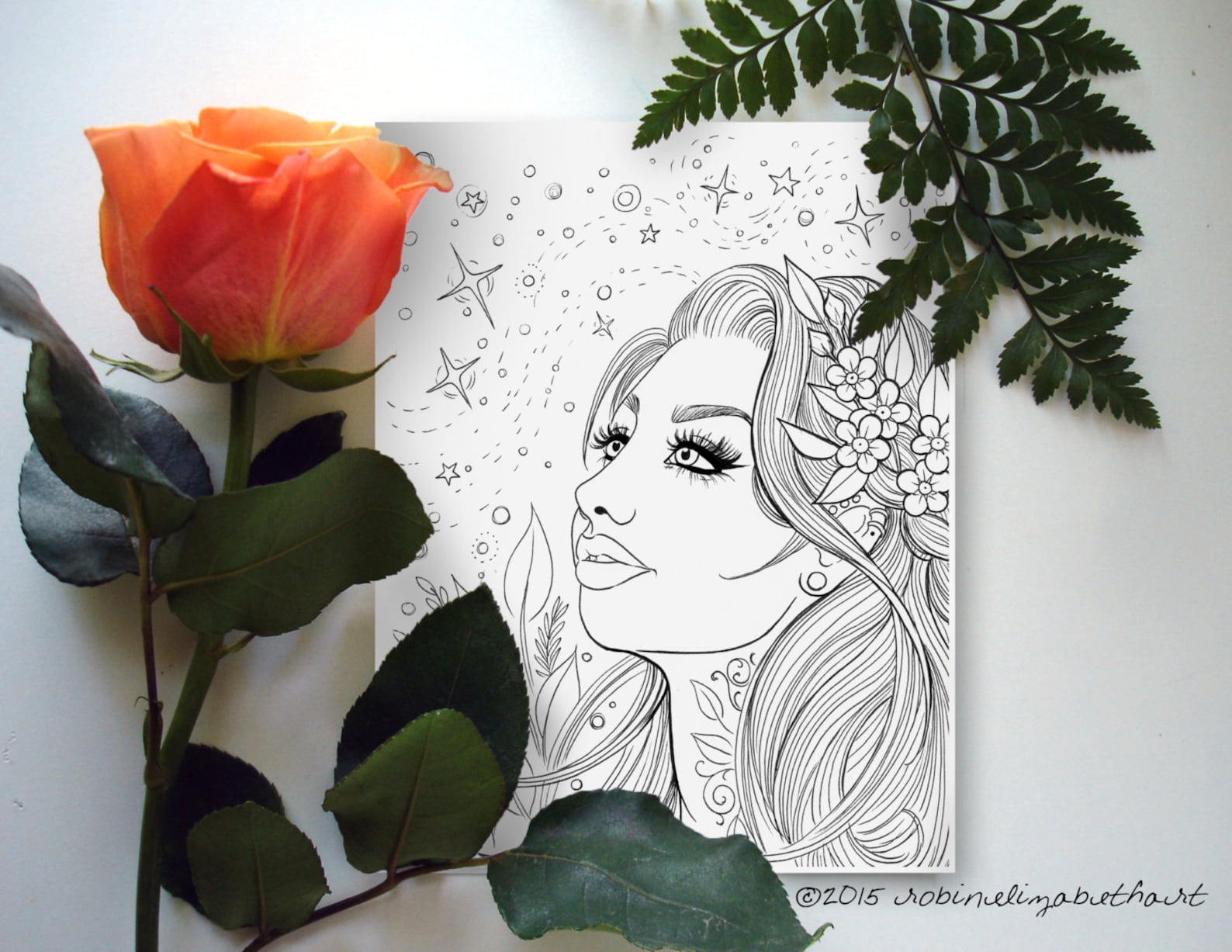 Girls With Tattoos Pack Adult Coloring Pages Magnolias Etsy Uk
