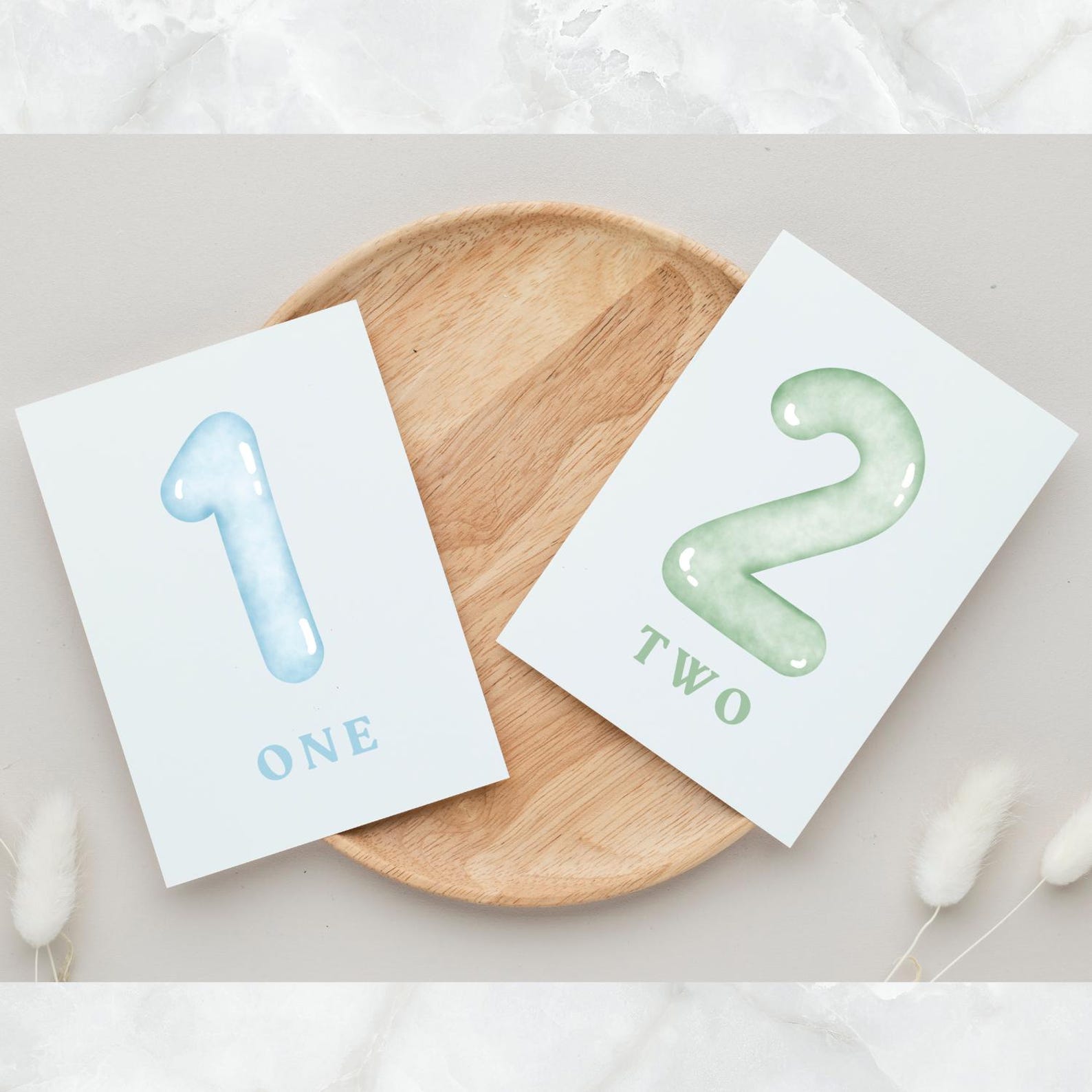 Numbers Counting Flash Cards, Count and Clip, Number Cards 1-10 ...
