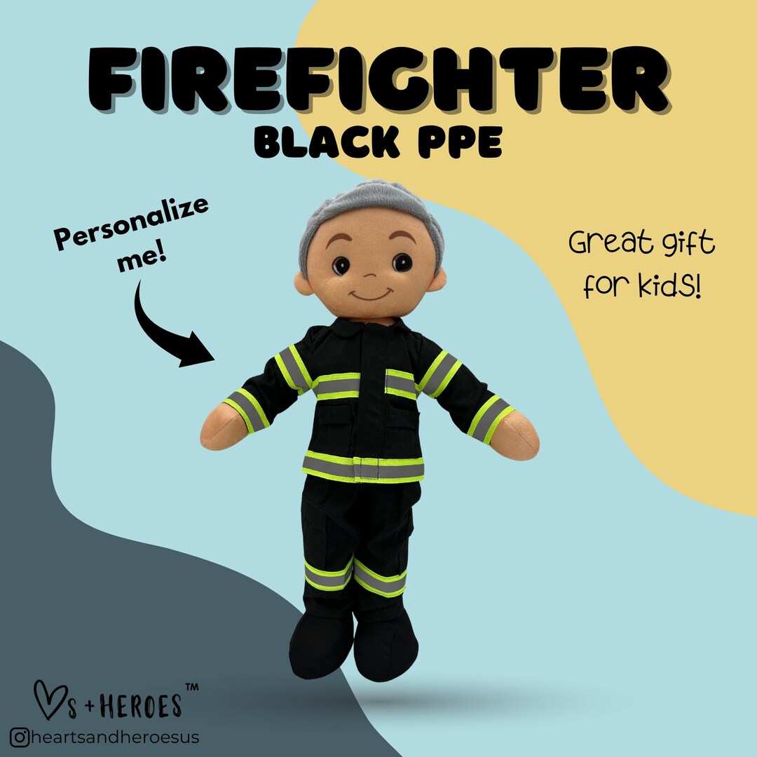 Firefighter Heroes Doll Plush Fireman First Responder Daddy Mommy ...