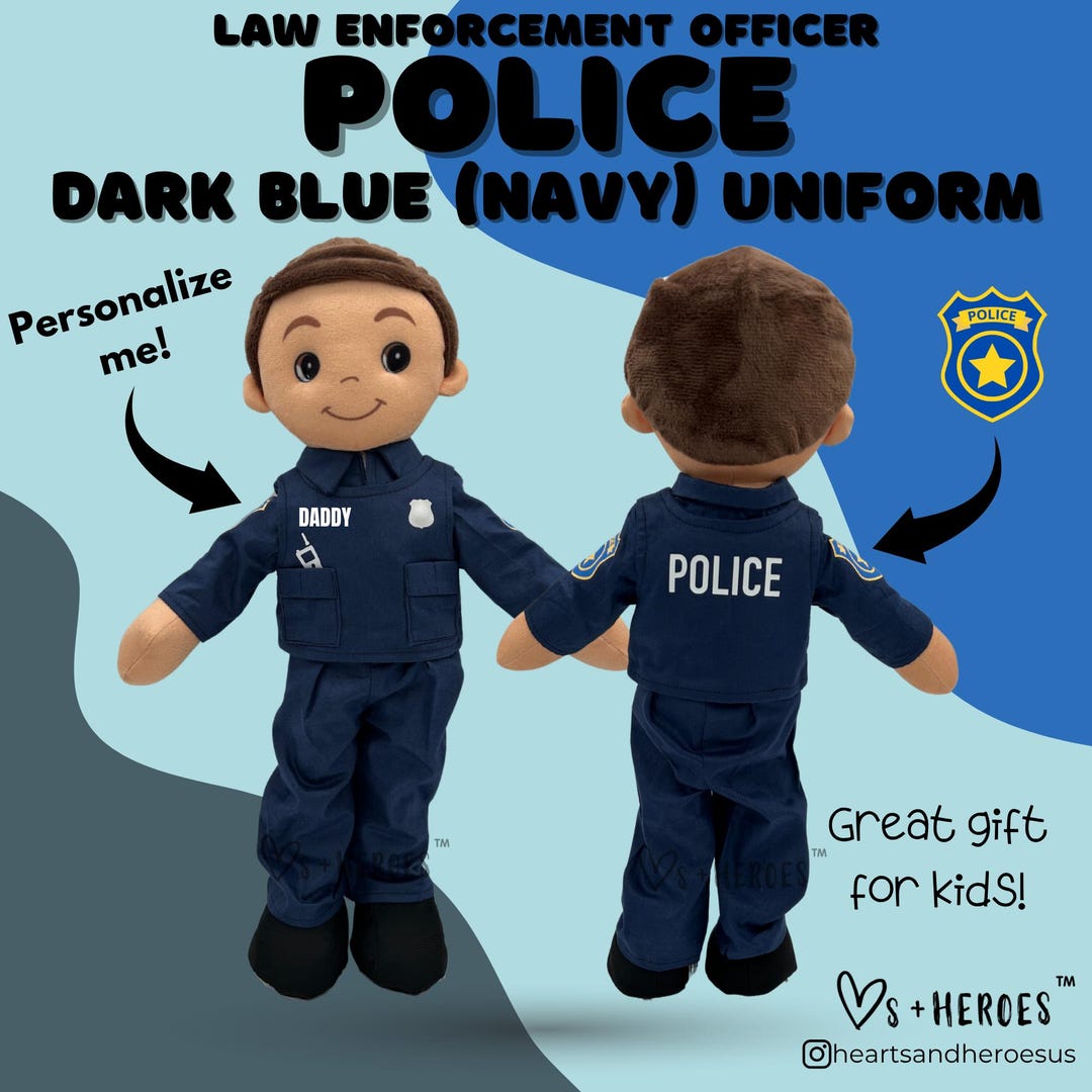 Police Doll Law Enforcement Police Sheriff Heroes Plush Doll Daddy ...