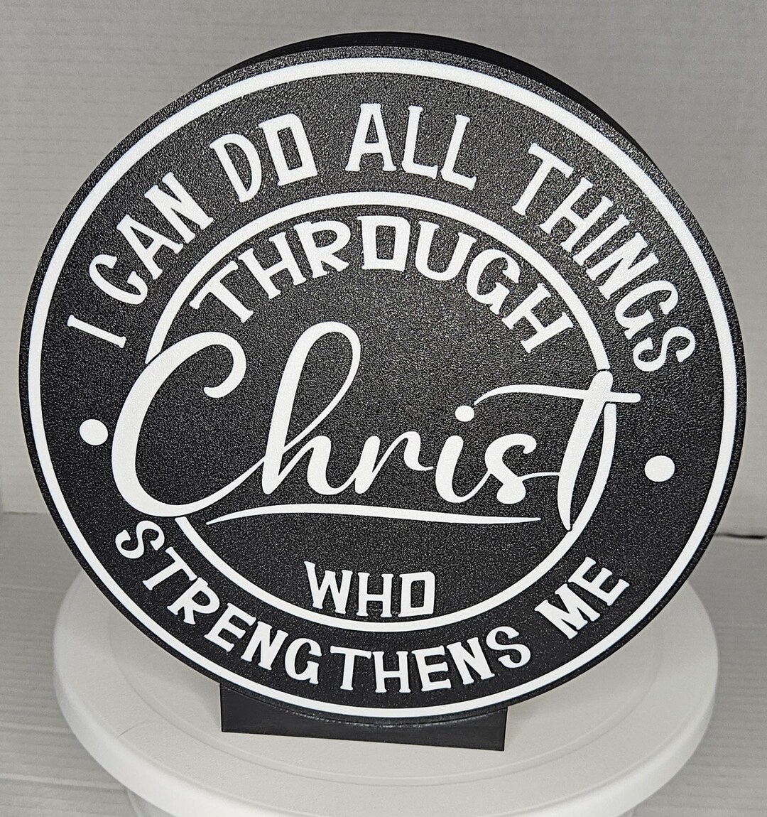 LED Religious Sign - 'I Can Do All Things' - Inspirational Christian ...