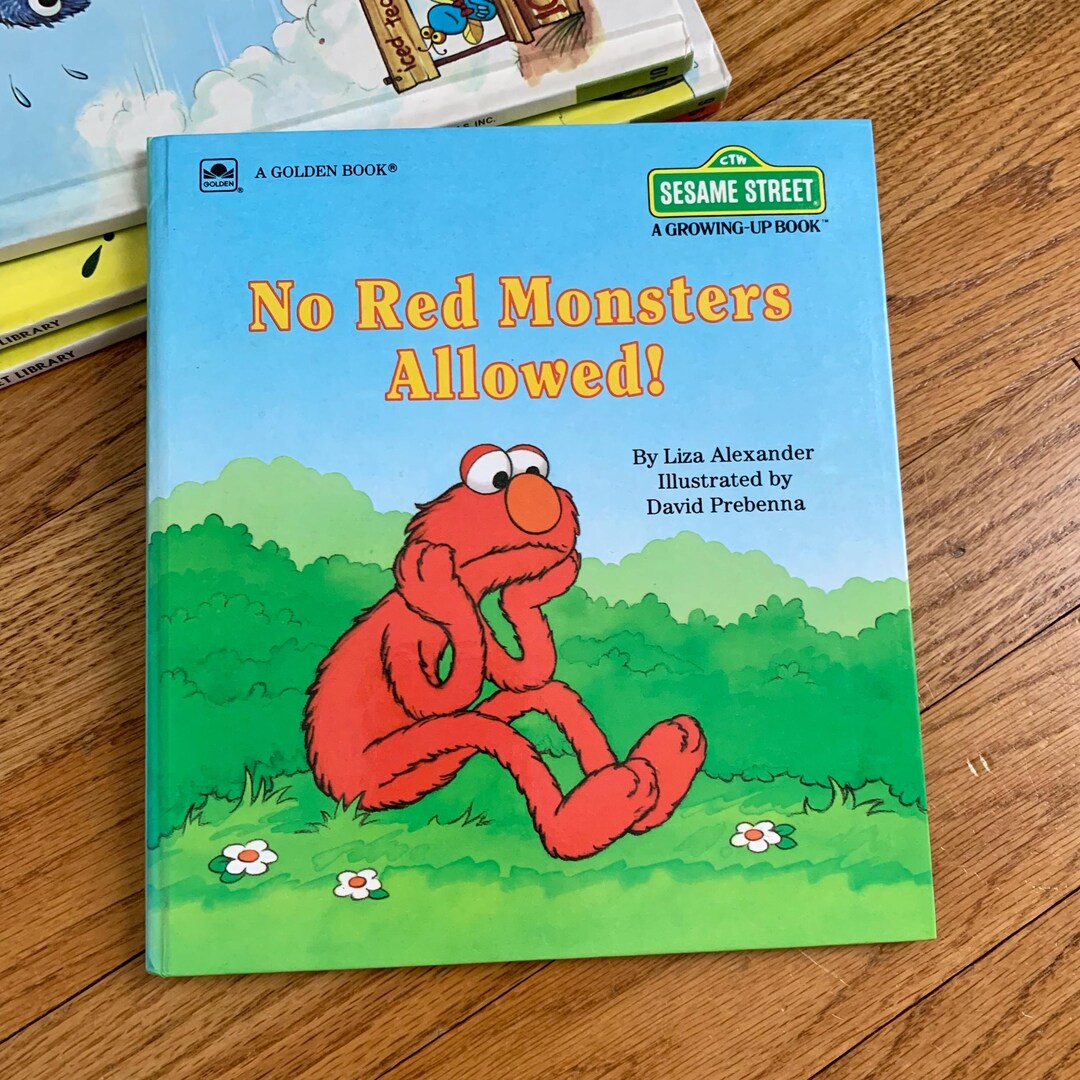 Vintage 1991 No Red Monsters Allowed! by Liza Alexander - Sesame Street ...