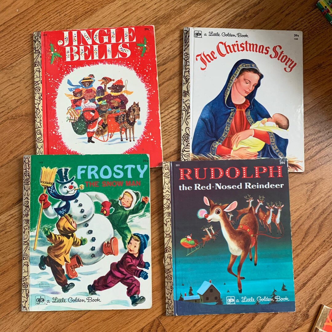 Vintage 1970s Little Golden Book Christmas Set: Four Classic Holiday ...