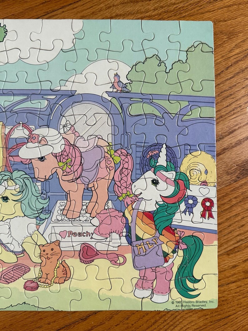 1980s My Little Pony Milton Bradley 100 Piece Jigsaw Puzzle COMPLETE - Etsy