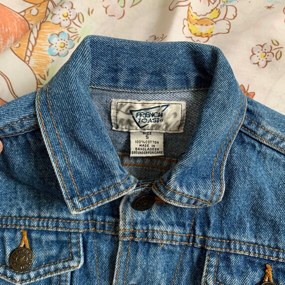4-5 Vintage 1990s Kids Jean Jacket, French Toast Deni… - Gem