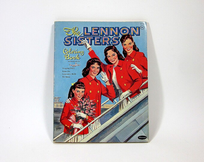 Whitman's the Lennon Sisters Coloring Book 1960 - Etsy
