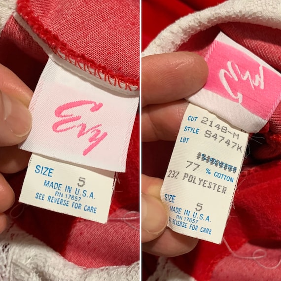 Girls 5 Vintage 1980s Dress, Evy Red Velvet Mini Part… - Gem