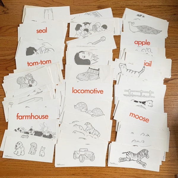 Vintage Word Cards - Etsy