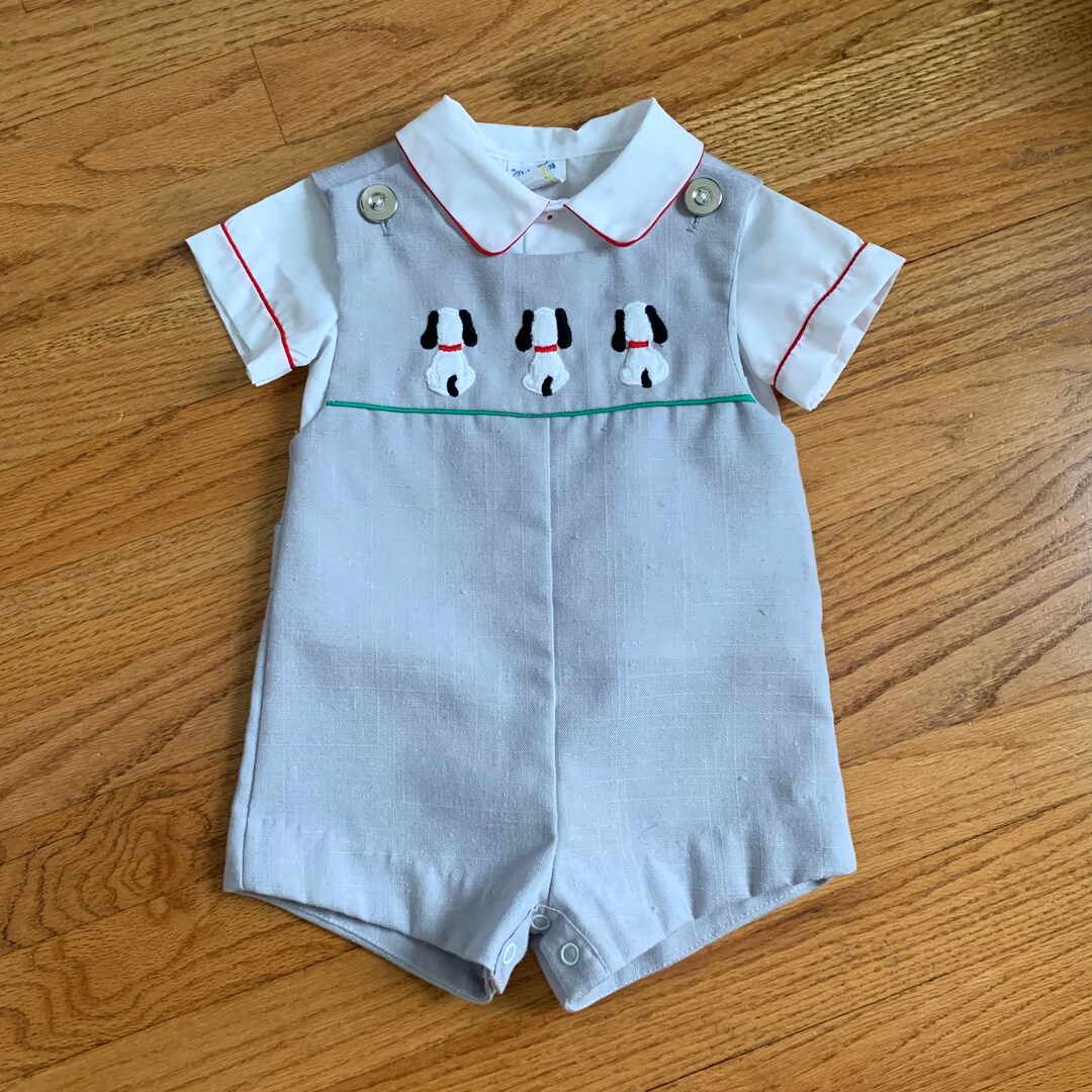 12M Vintage 1980s Baby Clothing Set, Baby Togs Creation Button Front ...