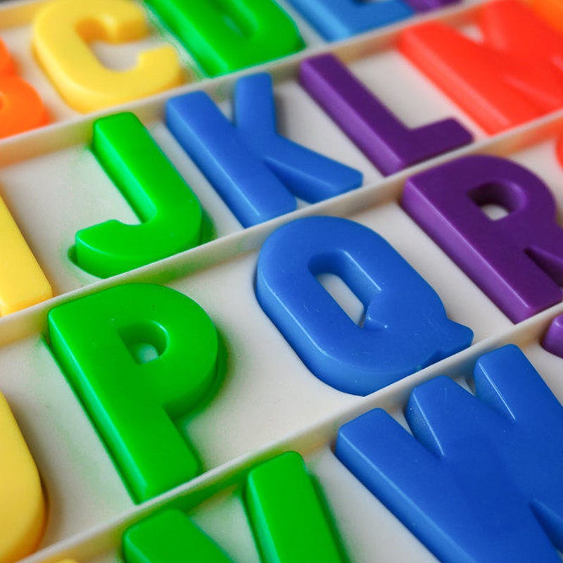 Magnetic Alphabet Desk - Etsy