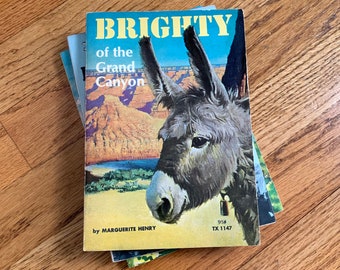 Vintage 1960's "brighty of the Grand Canyon" by Marguerite Henry - Etsy