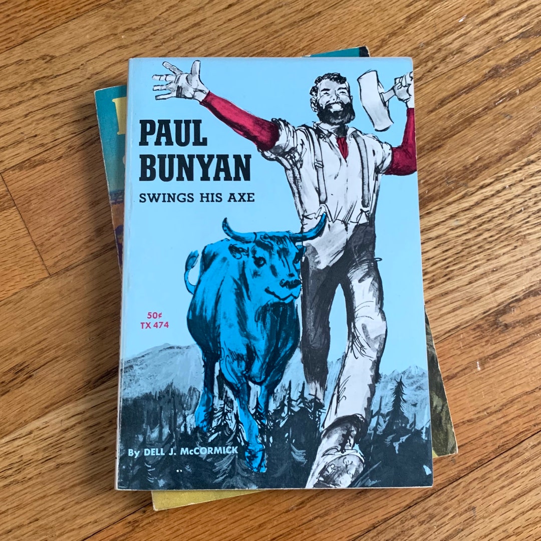 Vintage 1972 Paul Bunyan Swings His Ax by Dell Mccormick - Folk Hero ...