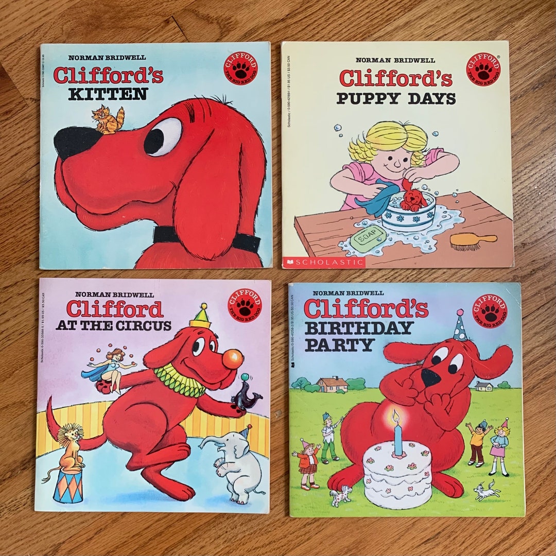 Vintage 1980s Childrens Book Clifford Big Red Dog Scholastic - Etsy