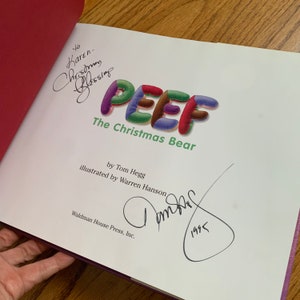 Vintage 1990s Childrens Book, Peef the Christmas Bear by Tom Hegg 1995 ...