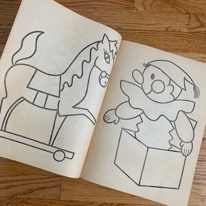 Vintage 1970s Coloring Book, Easy Color Book 1973 UNUSED, Toddler ...