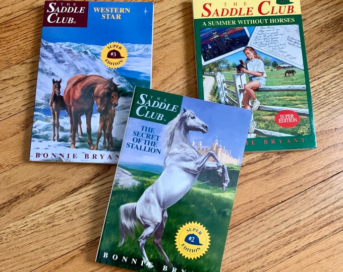 The Saddle Club Book Super Edition Set Volume 1-3 EXC, Vintage 1990s ...