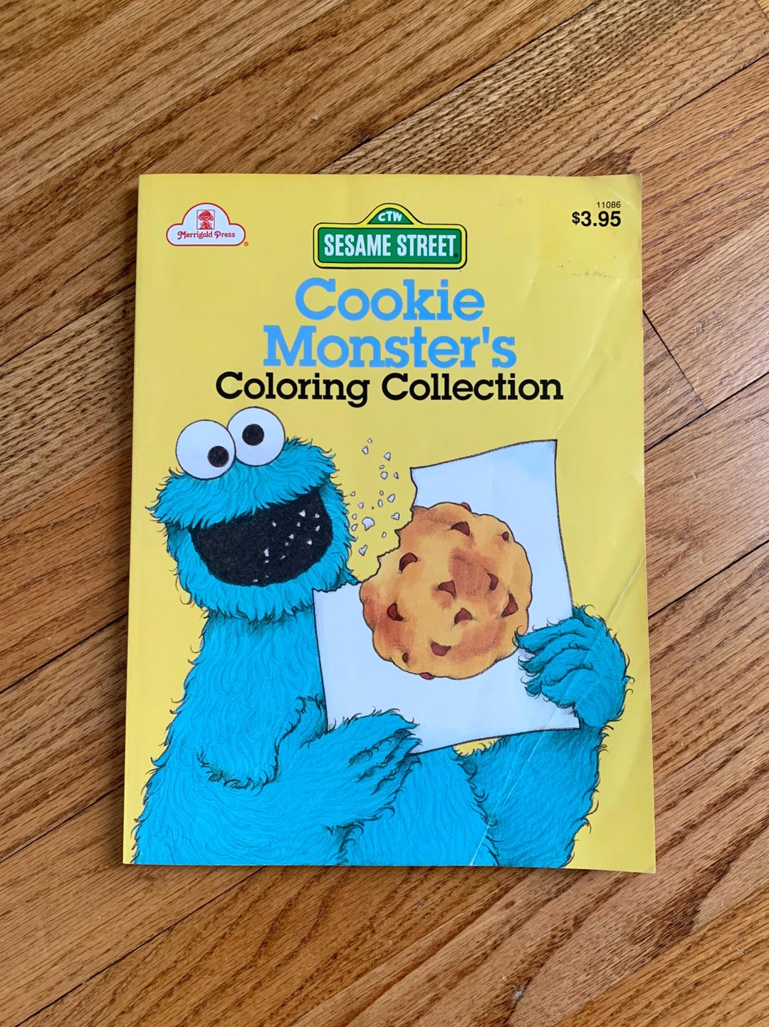 Vintage 1990 Sesame Street Cookie Monster Coloring Activity Book ...