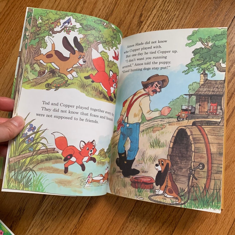 Vintage 1981 Walt Disney Tod and Copper - Wonderful World of Reading ...