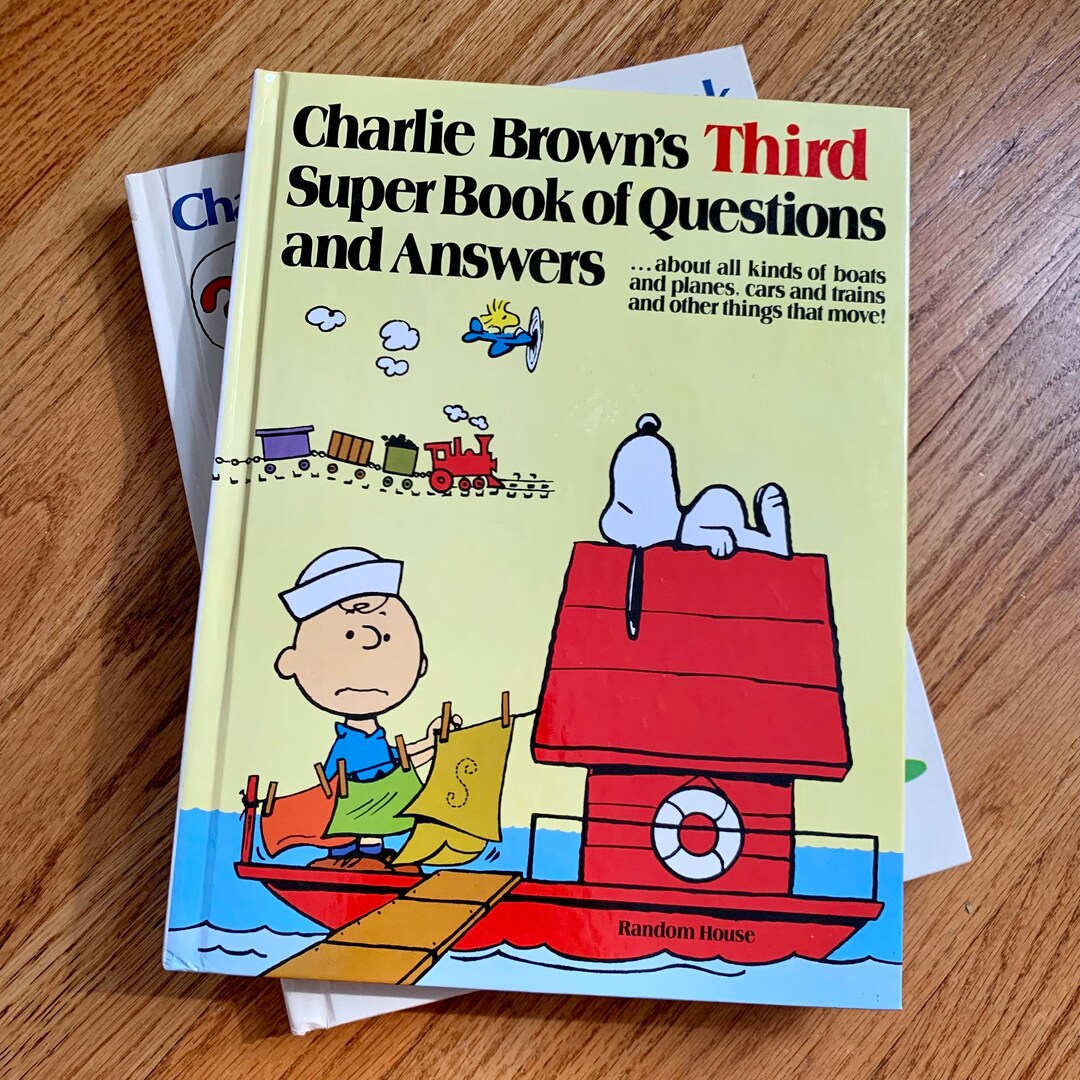 Vintage 1970s Childrens Book, Charlie Brown Third Super Book of ...