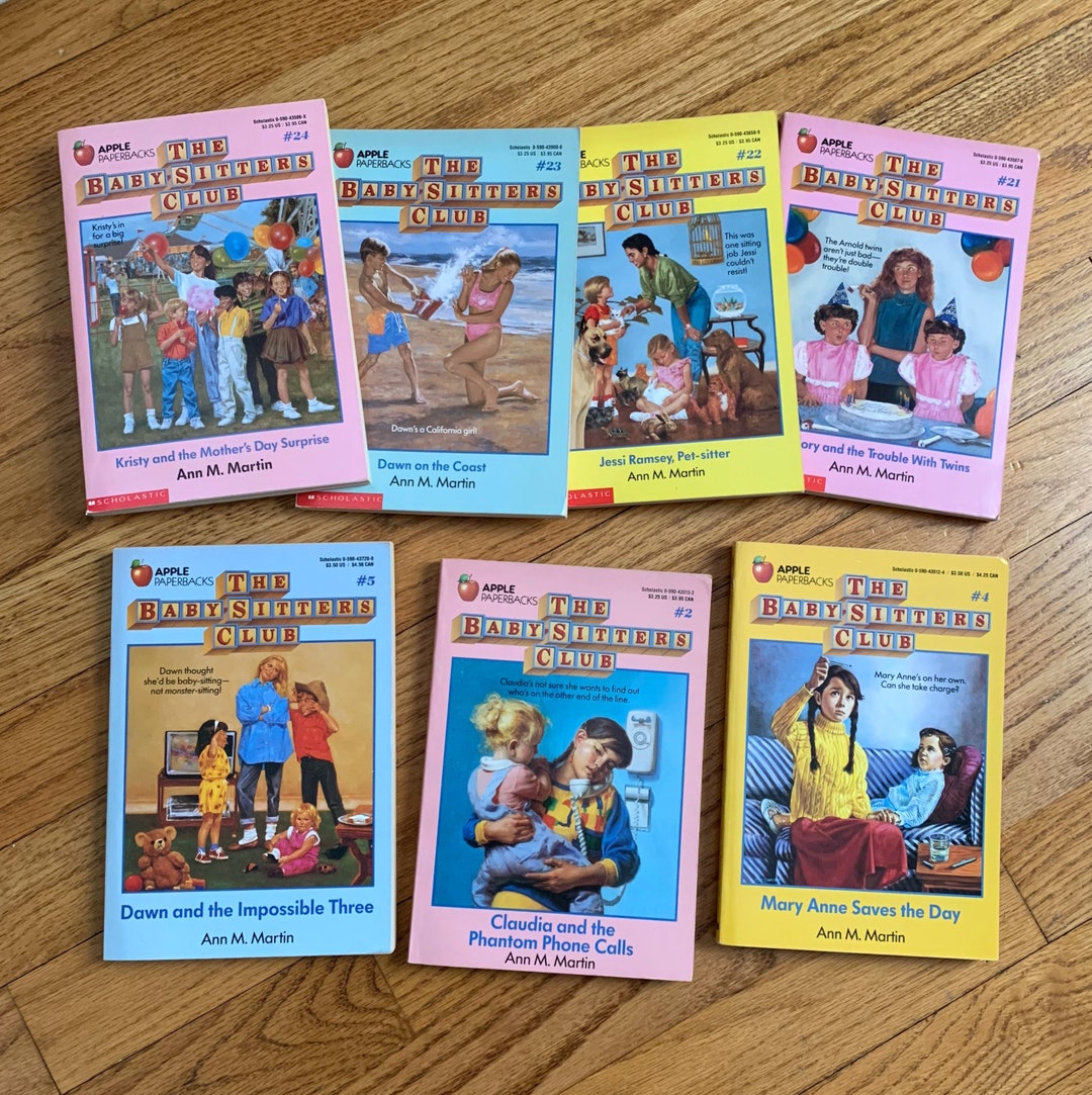 Vintage 1980s 90s Kids Chapter Book, Babysitters Club Book Set of 7 by ...