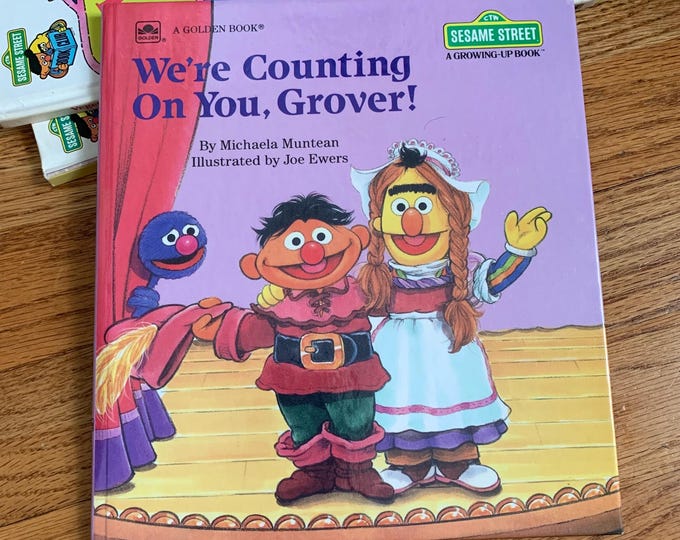 Vintage Sesame Street Growing up Book 'we're Counting on You, Grover ...