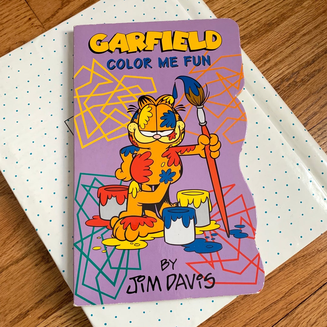 Garfield Color Me Fun by Jim Davis 2002 Hc VGC, Vintage Children's ...
