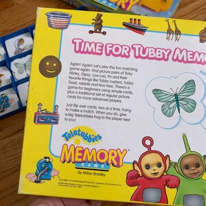 Vintage 1998 Milton Bradley Teletubbies Memory Game for Young Kids ...