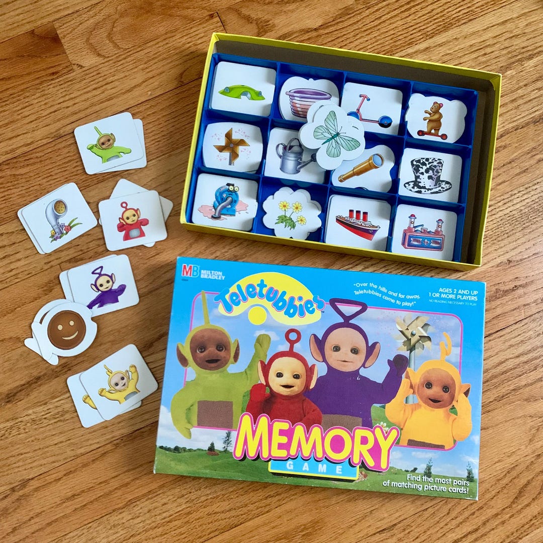 Vintage 1998 Milton Bradley Teletubbies Memory Game for Young Kids ...