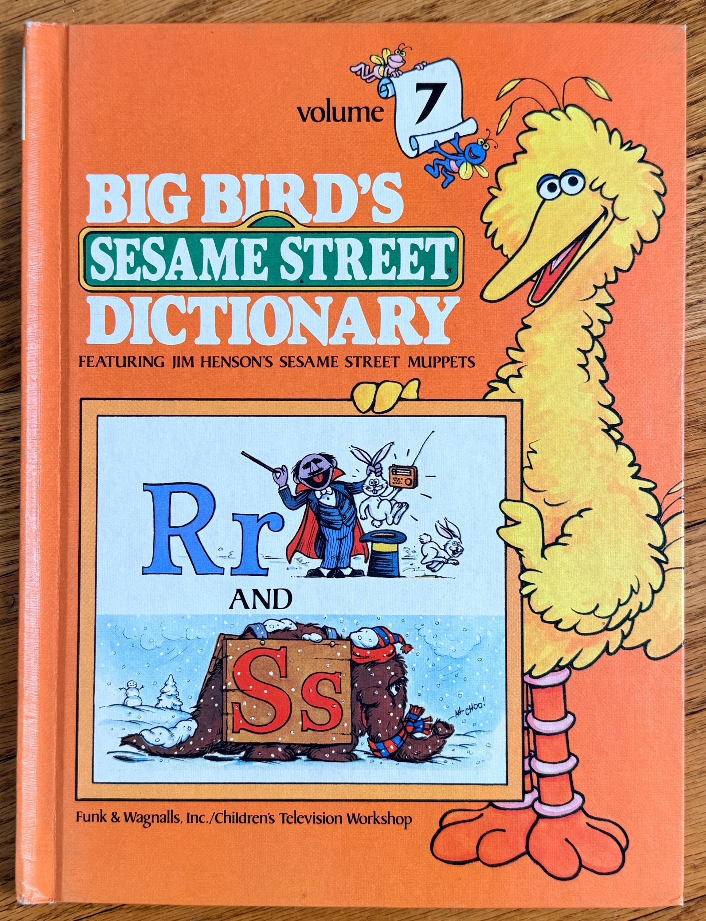 Vintage 1981 Big Bird's Sesame Street Dictionary Volume 7: Letters R ...