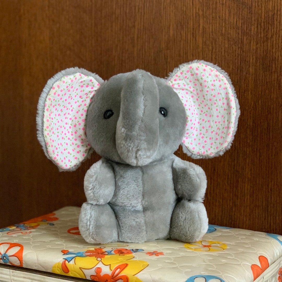 Vintage 1970s Plush Toy Dakin Grey Elephant 8 New Baby - Etsy