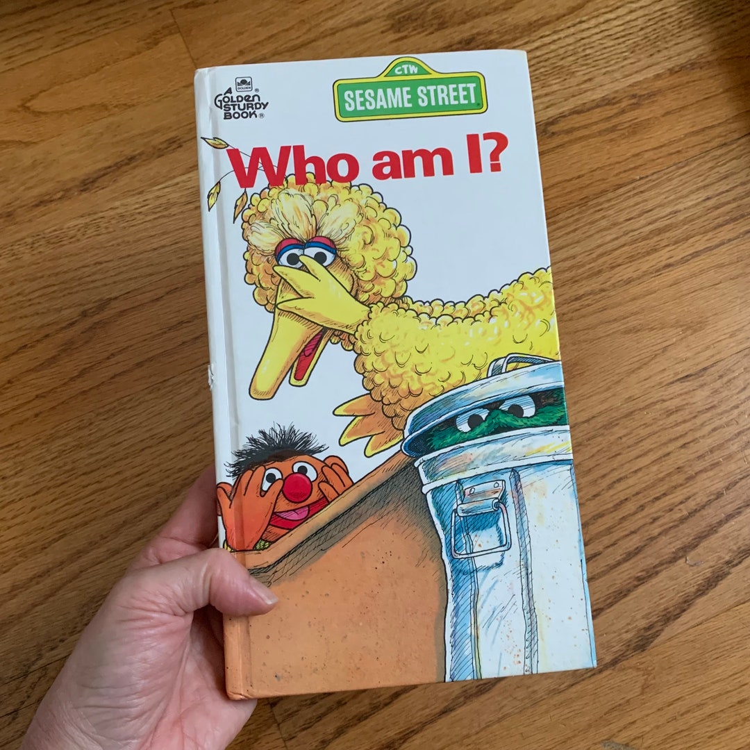 Vintage 1990s Board Book, Sesame Street Who Am I Golden Sturdy Book ...