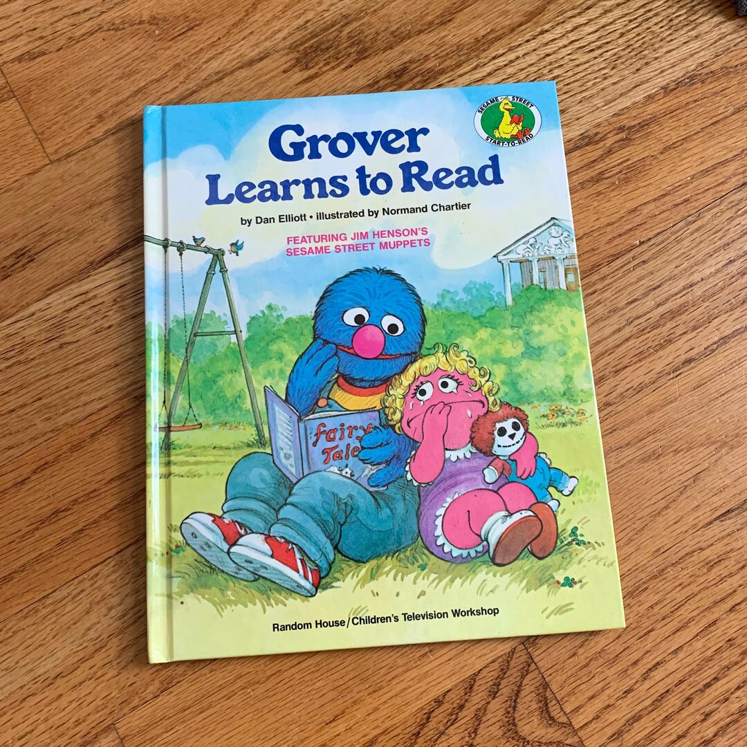 Grover Learns to Read by Dan Elliott 1985 VGC Sesame Street Start to ...