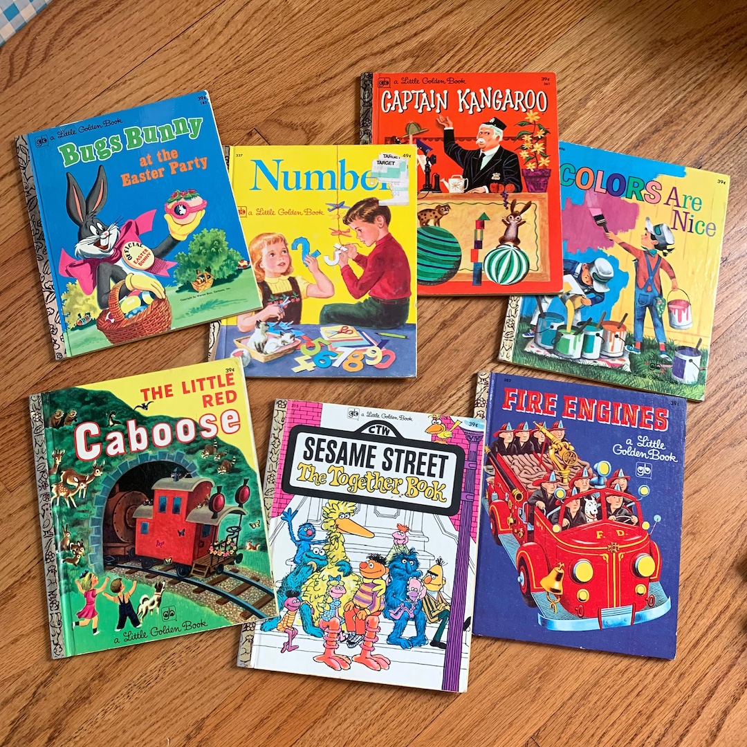 Vintage 1970s Childrens Book, Little Golden Book Set of 7 VGC - Etsy