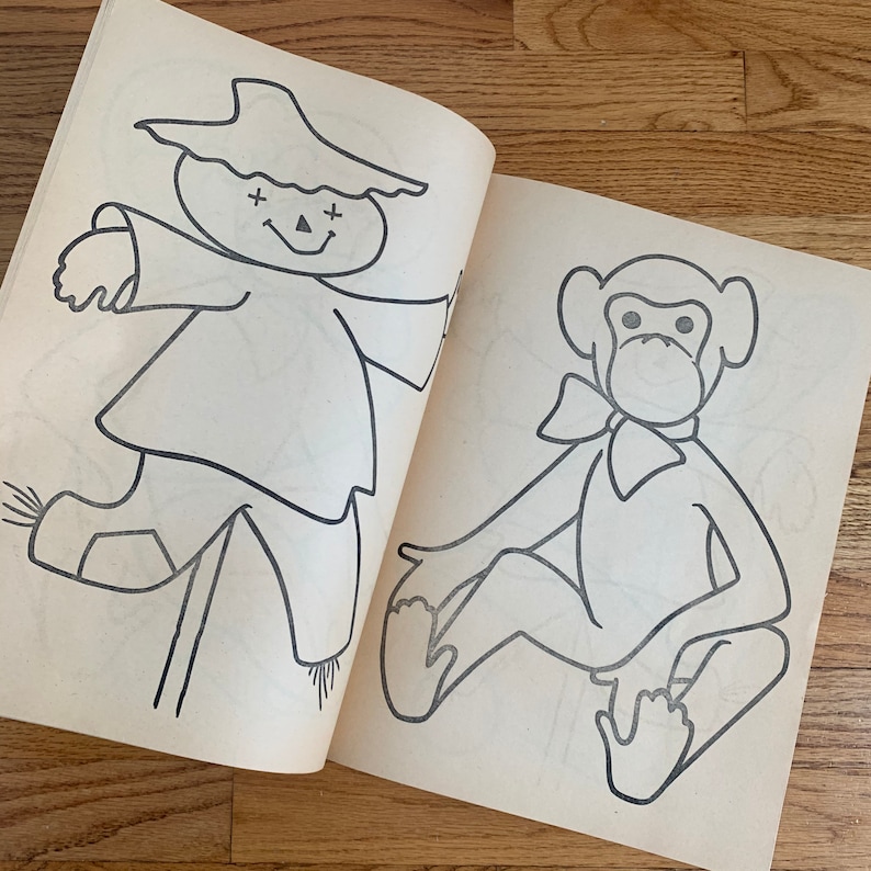 Vintage 1970s Coloring Book Easy Color Book 1973 UNUSED - Etsy