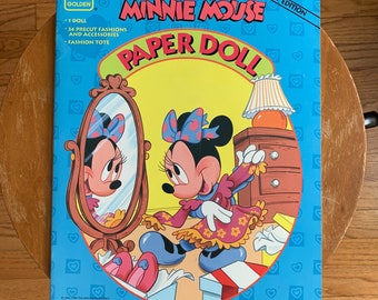 Minnie Mouse Paper Doll - Etsy