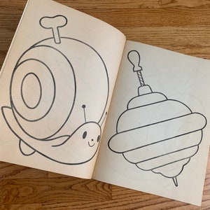 Vintage 1970s Coloring Book, Easy Color Book 1973 UNUSED, Toddler ...