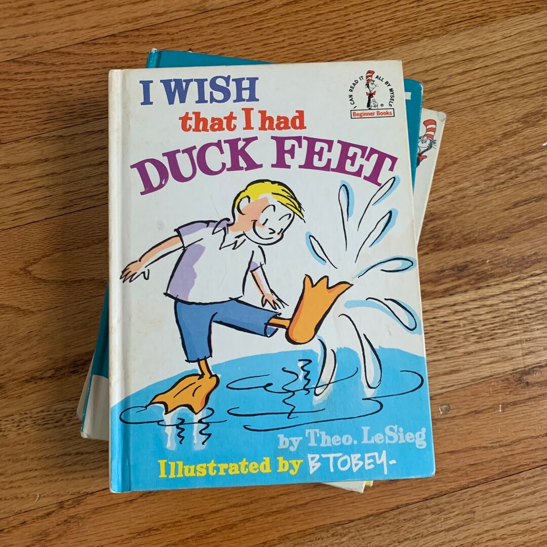 I Wish That I Had Duck Feet by Theo Lesieg 1965 Hc, I Can Read Beginner ...