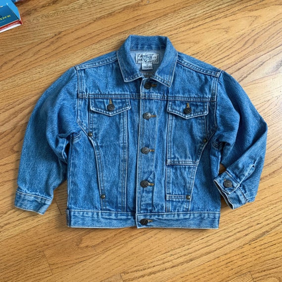 4-5 Vintage 1990s Kids Jean Jacket, French Toast Deni… - Gem