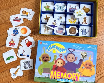 Vintage 1998 Milton Bradley Teletubbies Memory Game for Preschoolers ...