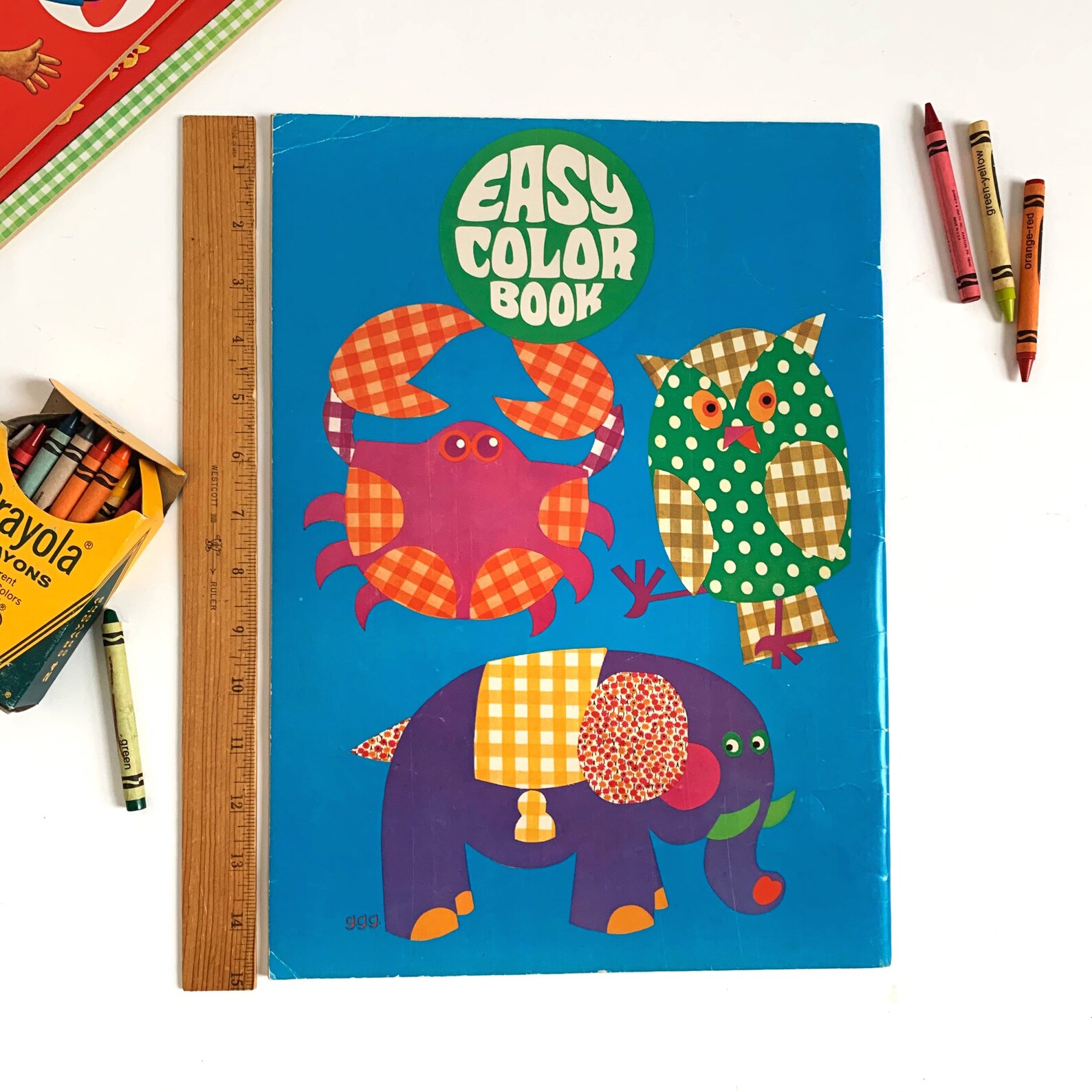 Vintage 1970s Coloring Book Easy Color Book 1973 UNUSED - Etsy