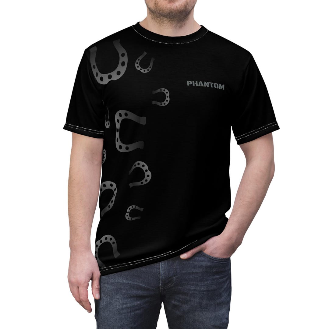 Horsek Phantom - Equestrian Style Unisex Cut & Sew Tee - Horse Design ...