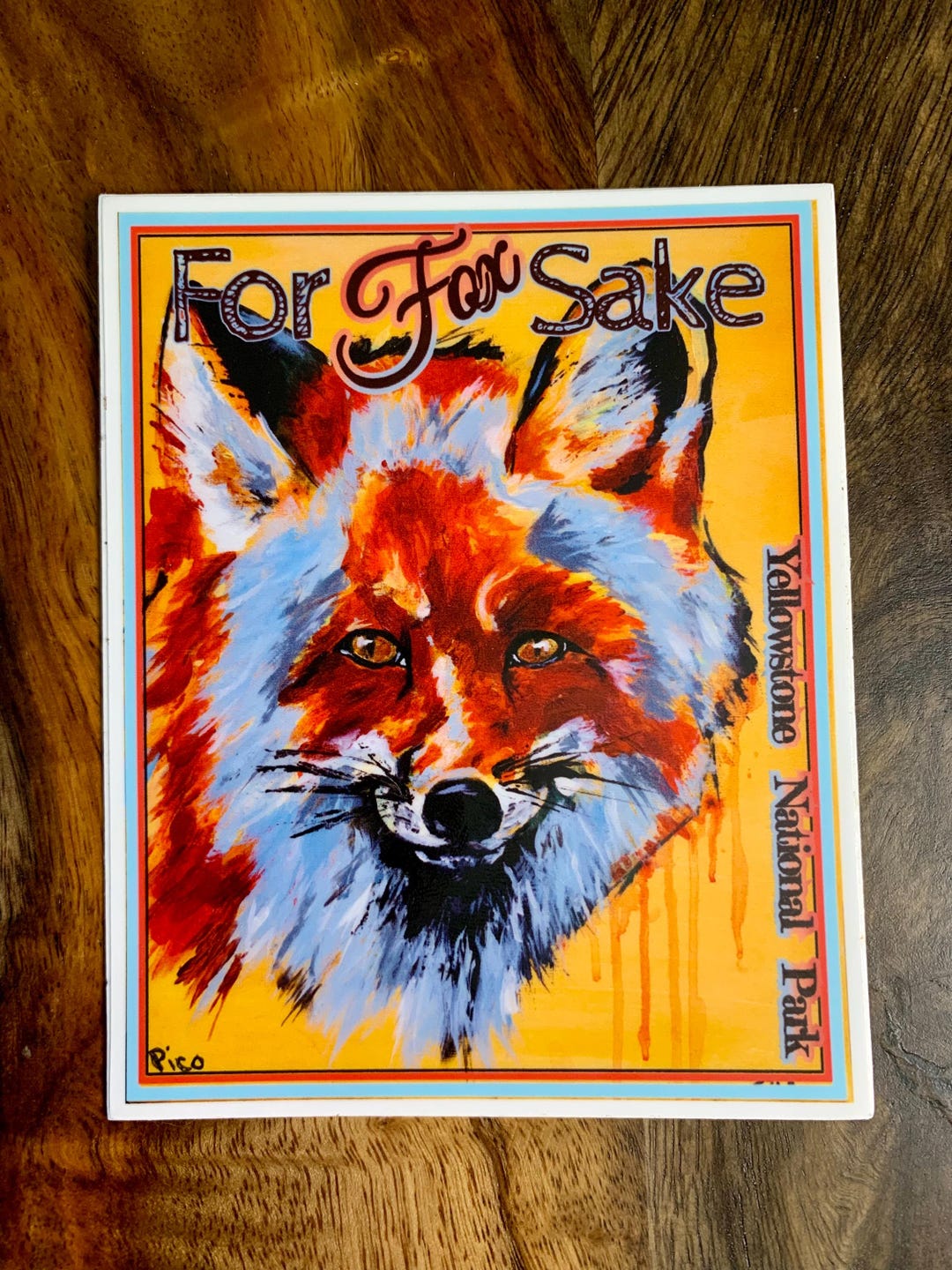 For Fox Sake: Sticker From Original Art - Etsy