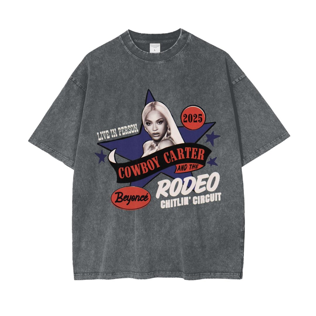 Rodeo Chitlin' Circuit (2025 Edition) Oversize Snow Washed T-shirt - Etsy