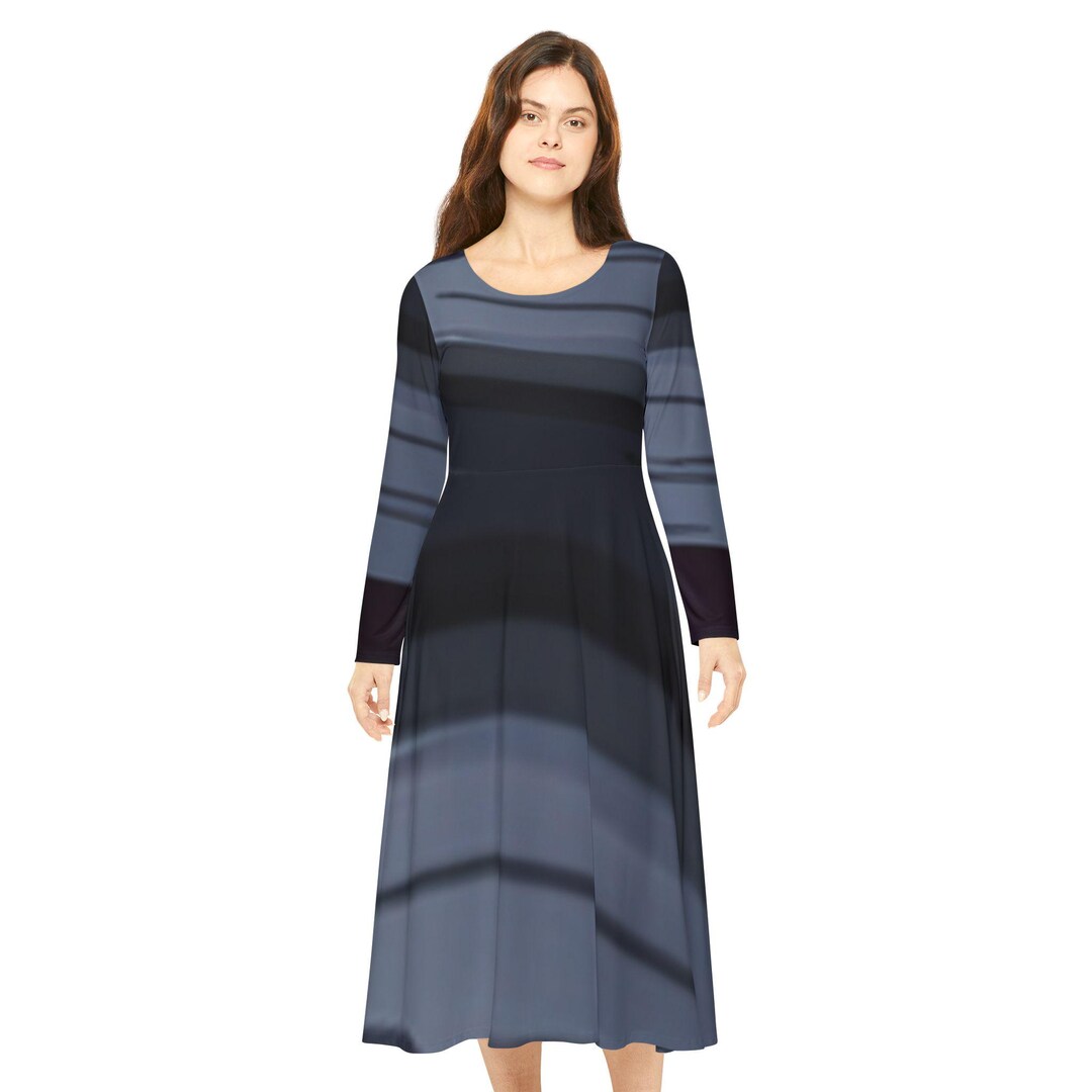 Dance Dress, Blue Shades, Ballet Costume, Elegant Ballroom Attire ...