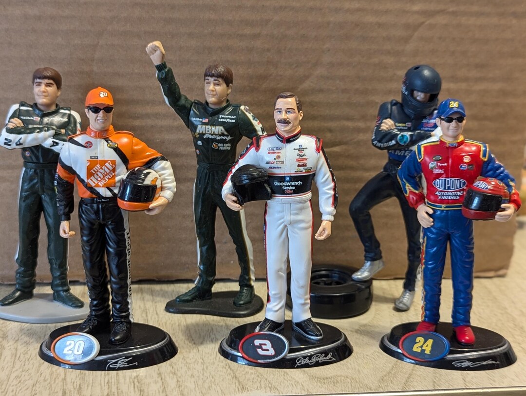 NASCAR Greats Action Figures - Earnhardt, Gordon, Stewart... - Etsy