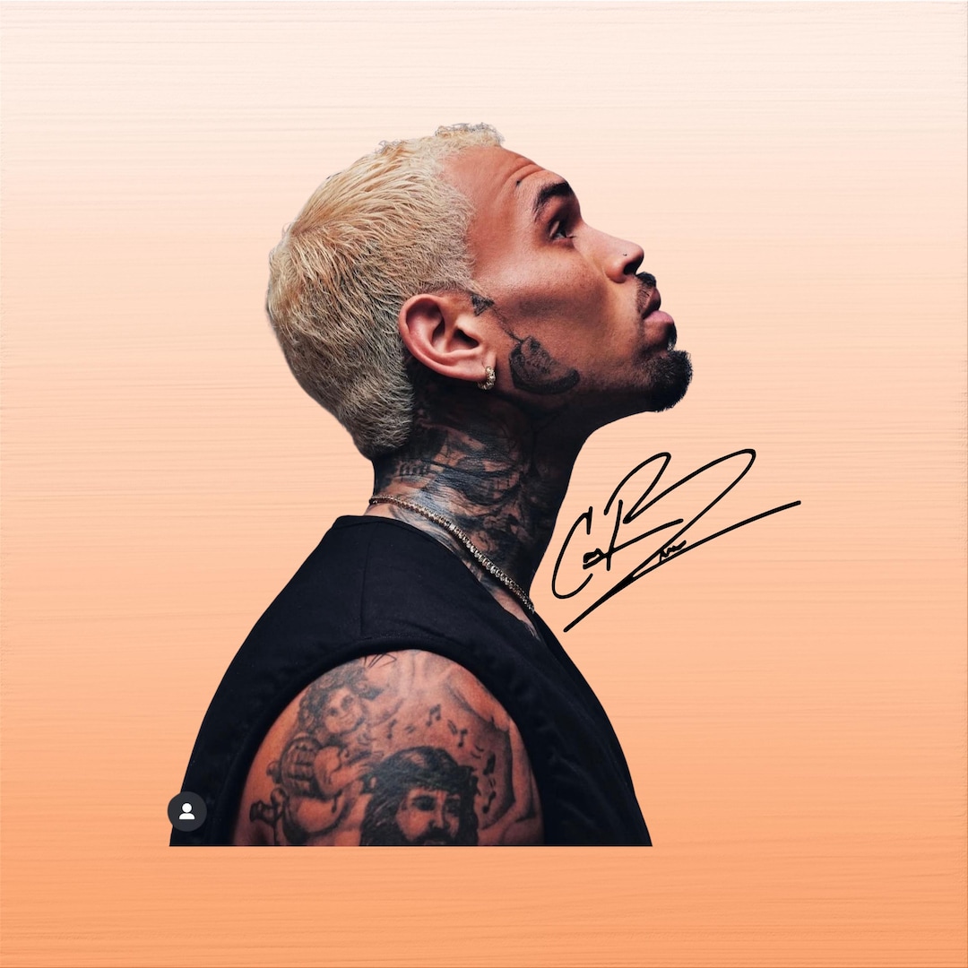 Chris Brown Signature PNG, 11:11 Tour 2025 Png, CB Fan Gifts, CB Png ...