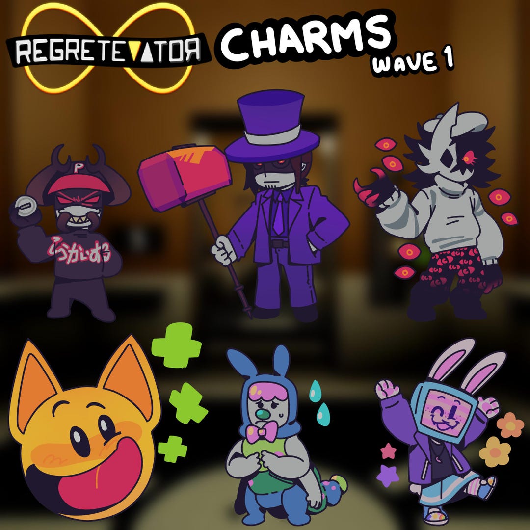 REGRETEVATOR: WAVE 1 CHARMS [drretro, Pest, Melanie, Folly, Mach, Pilby ...